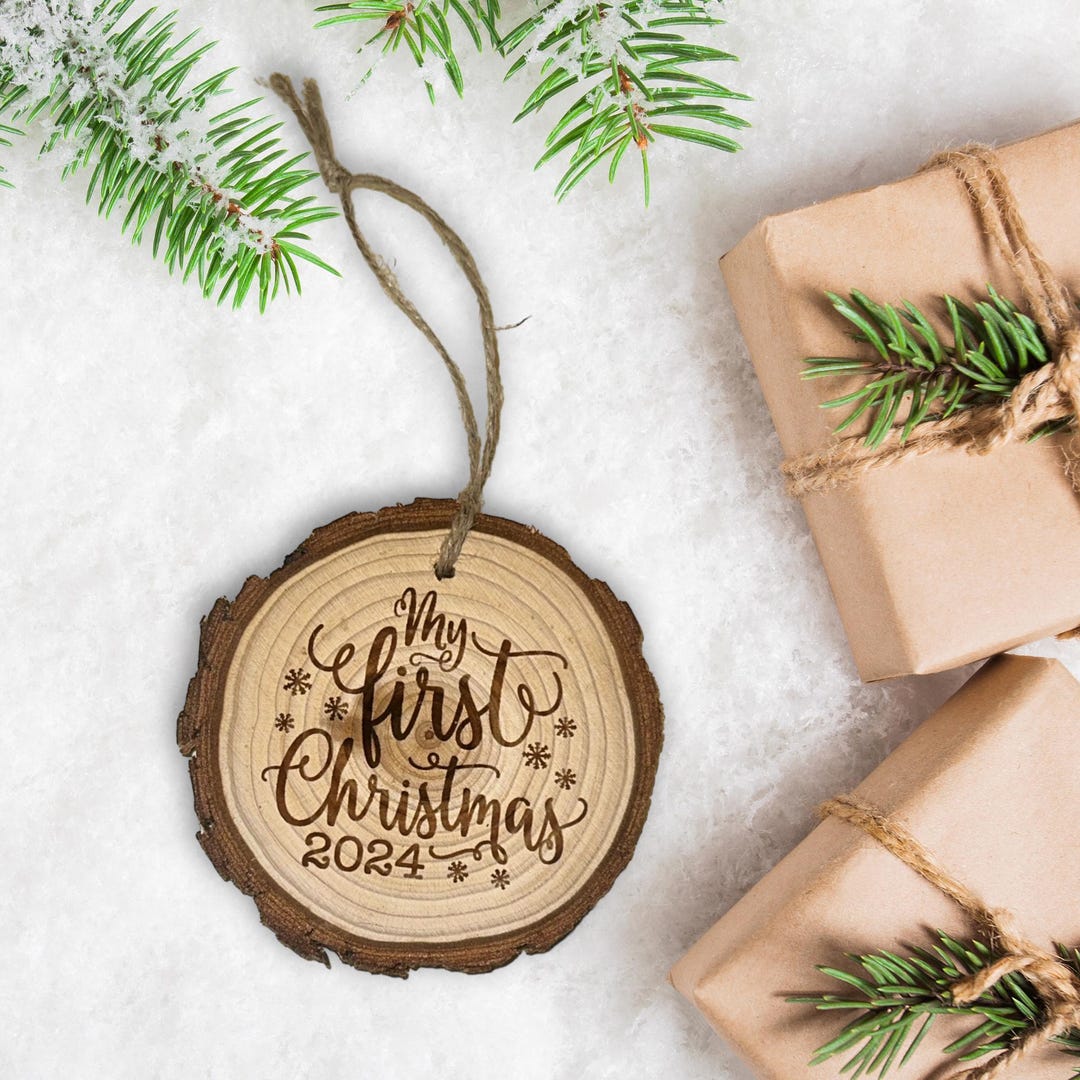 My First Christmas | Wooden Ornament |baby’s First Christmas ...