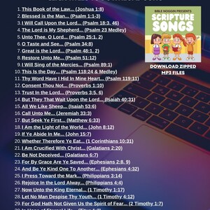 33 Scripture Songs - MP3 Music Album of Bible Songs - Etsy