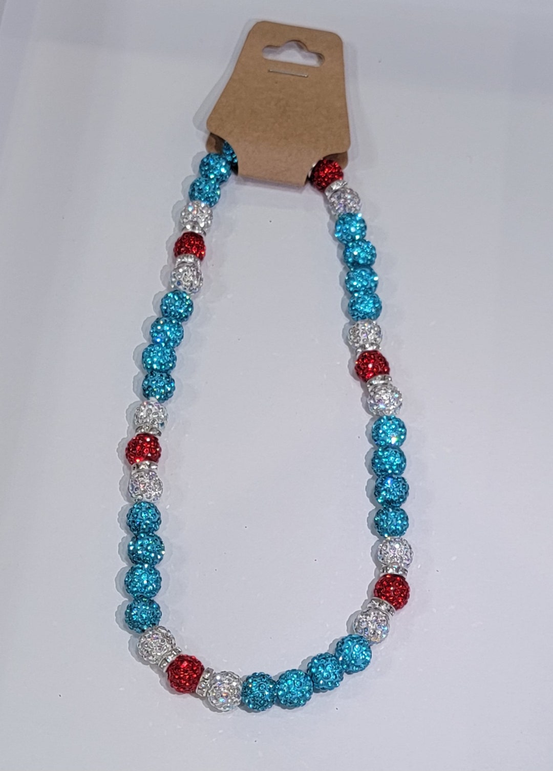 Baseball Player Rhinestone Beaded Necklaces - Etsy