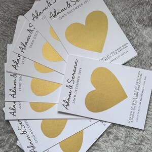 Wedding Scratch Card, Custom Scratch Card, Wedding Favours, Drink Token ...