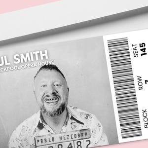 Paul Smith Physical Concert Ticket Christmas Gift, Christmas Gift ...