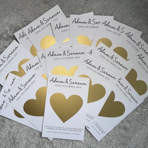Wedding Scratch Card, Custom Scratch Card, Wedding Favours, Drink Token ...