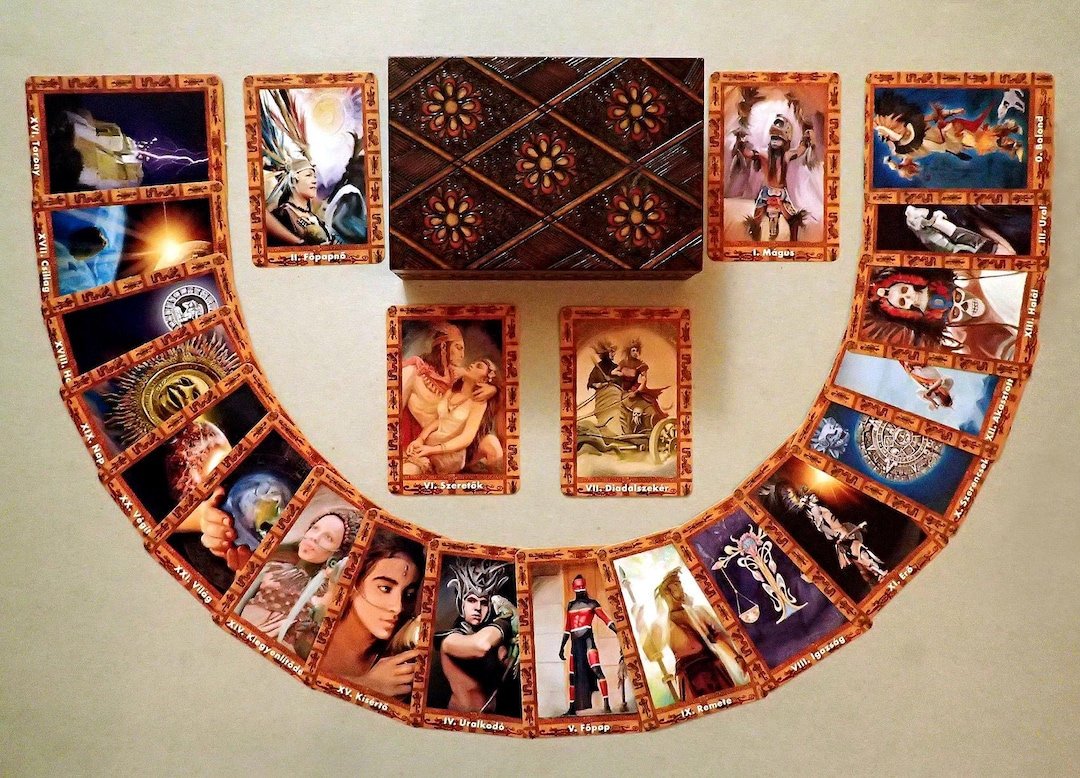 RARE Old Retro Vintage Ezo Mayan Tarot Card Fortune Telling Card Indian ...