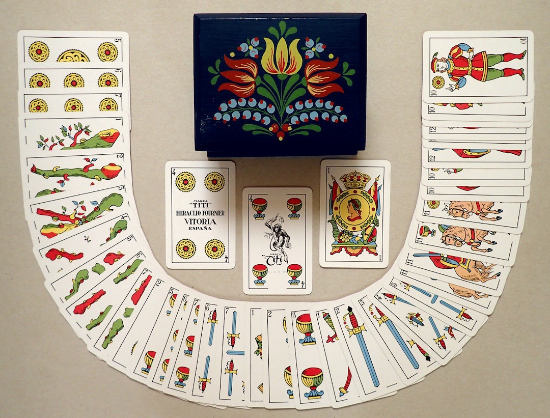 Vintage Marca Titi Heraclio Fournier Vitoria Espana 1962 Spanish ...