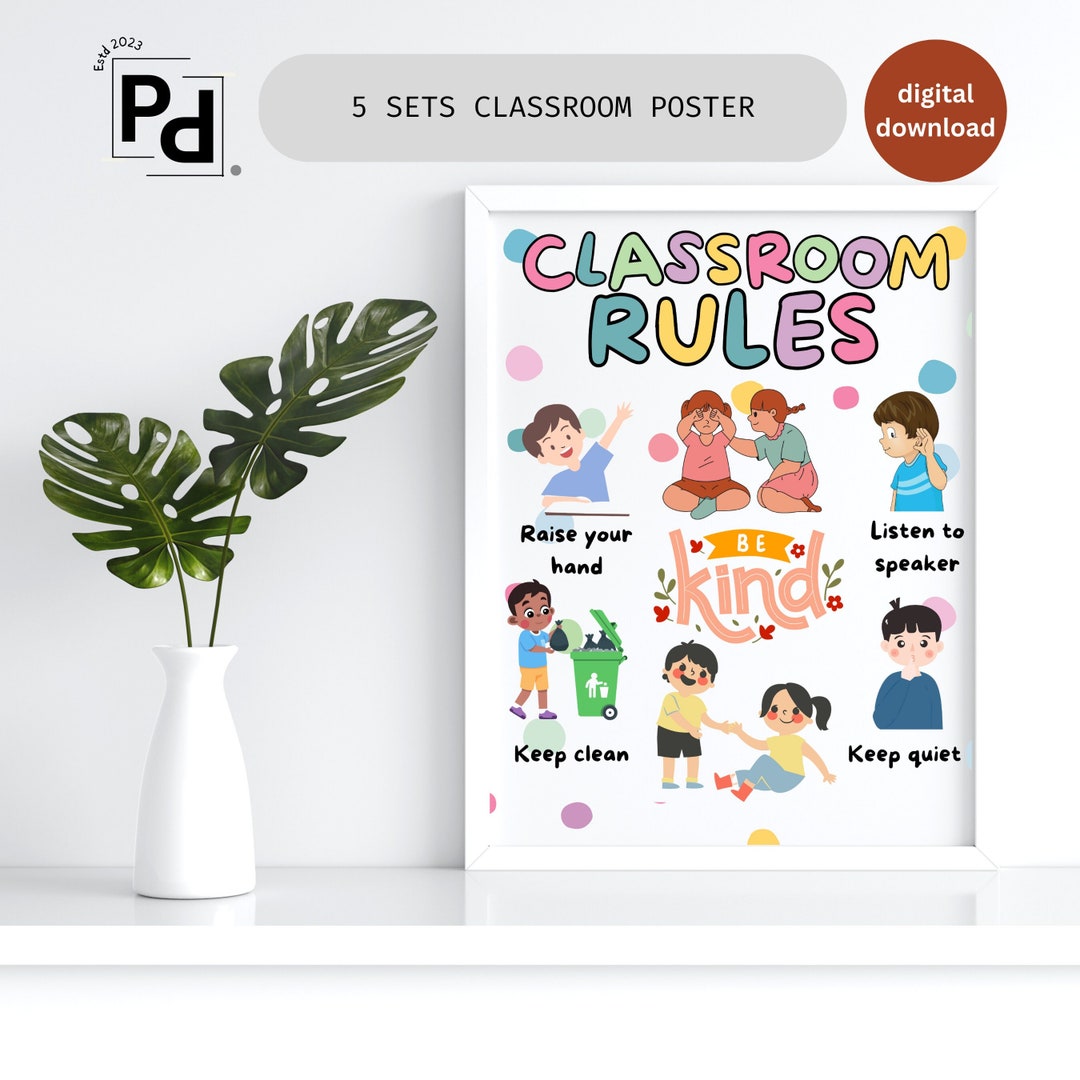 Classroom Poster for Kids Good Manners and Educational Kids Poster ...