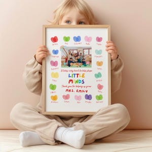 Thumbprint Teacher Appreciation Gift: Personalized Class Keepsake ...