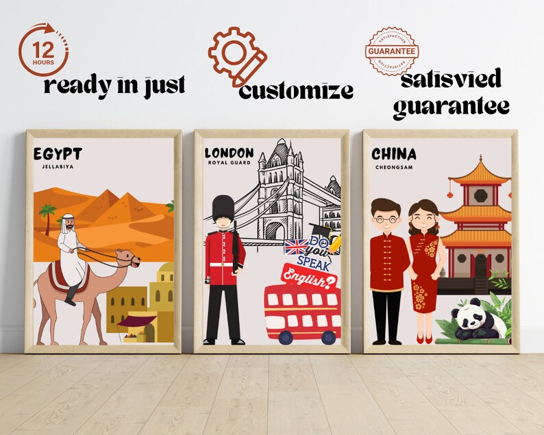 People Around the World Printable Scaleable Posters Multicultural ...