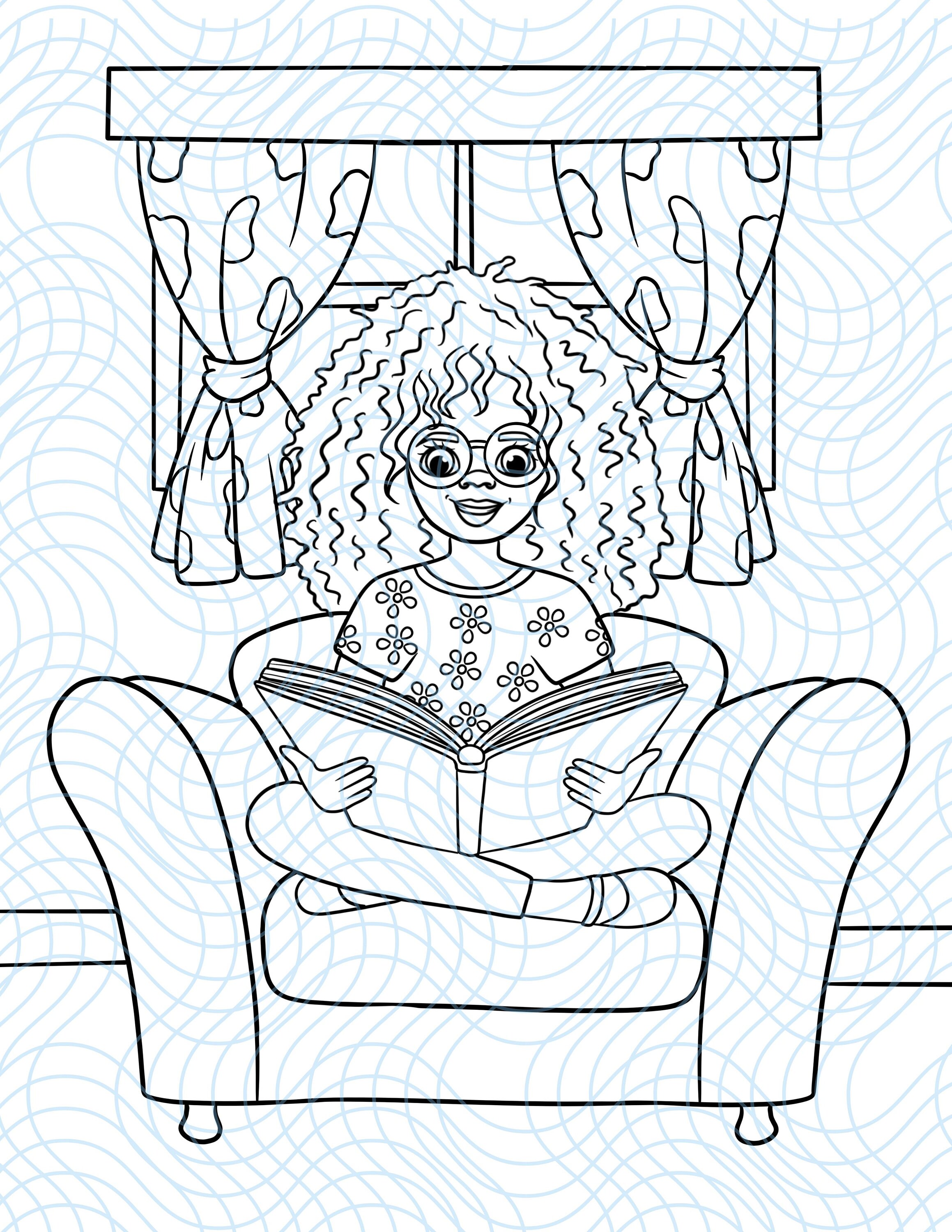 Black Girl Coloring Sheets, Black Girl Magic, Activity Sheets for Black ...