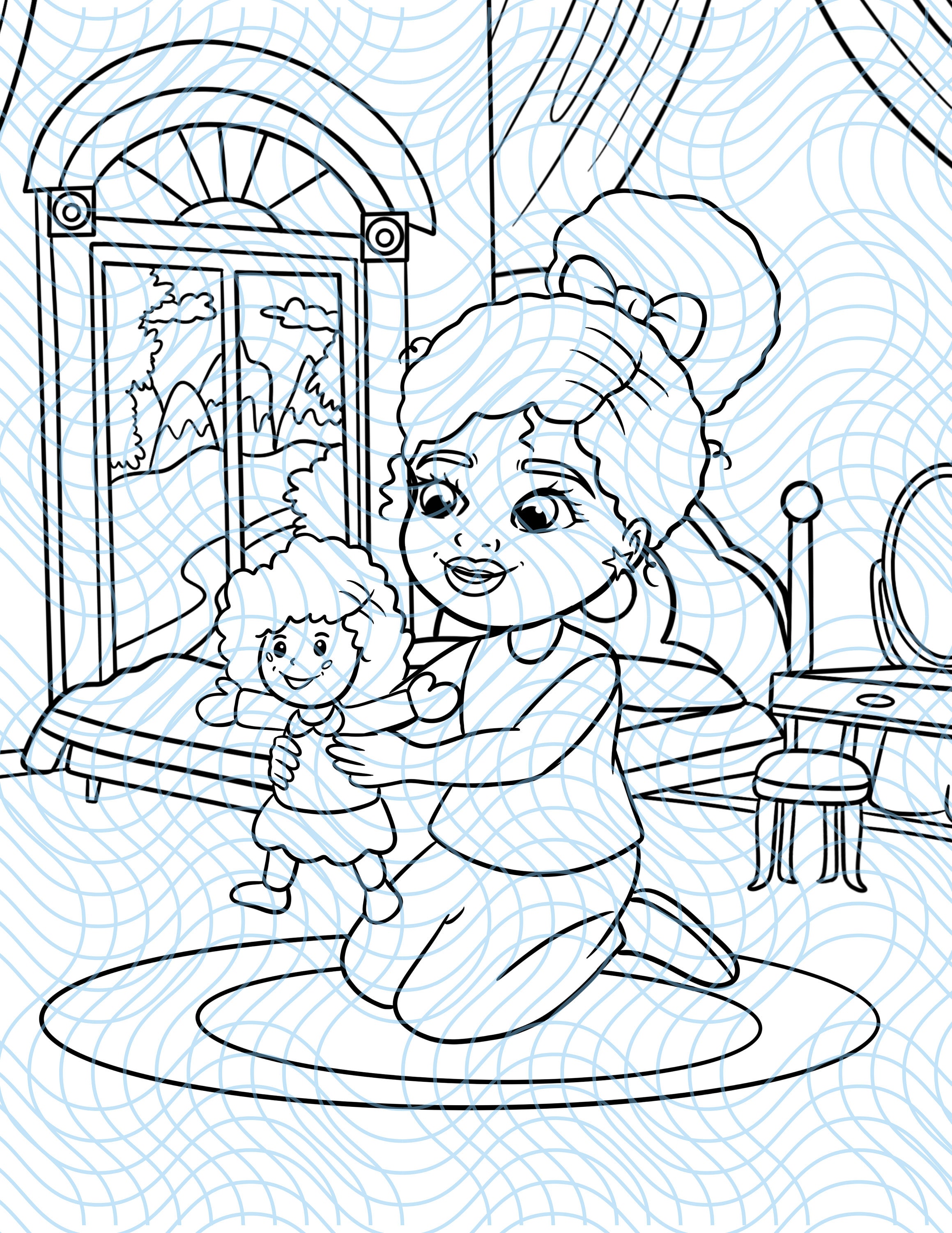 Black Girl Activity Sheets for Kids and Adults, Coloring Pages for Fun ...