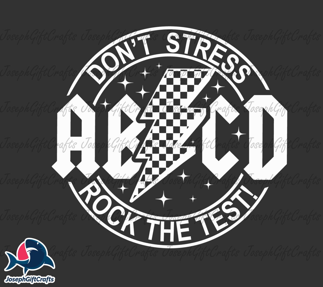 ABCD Rock the Test Svg Png, Teacher SVG Png, Testing Svg, Teacher ...