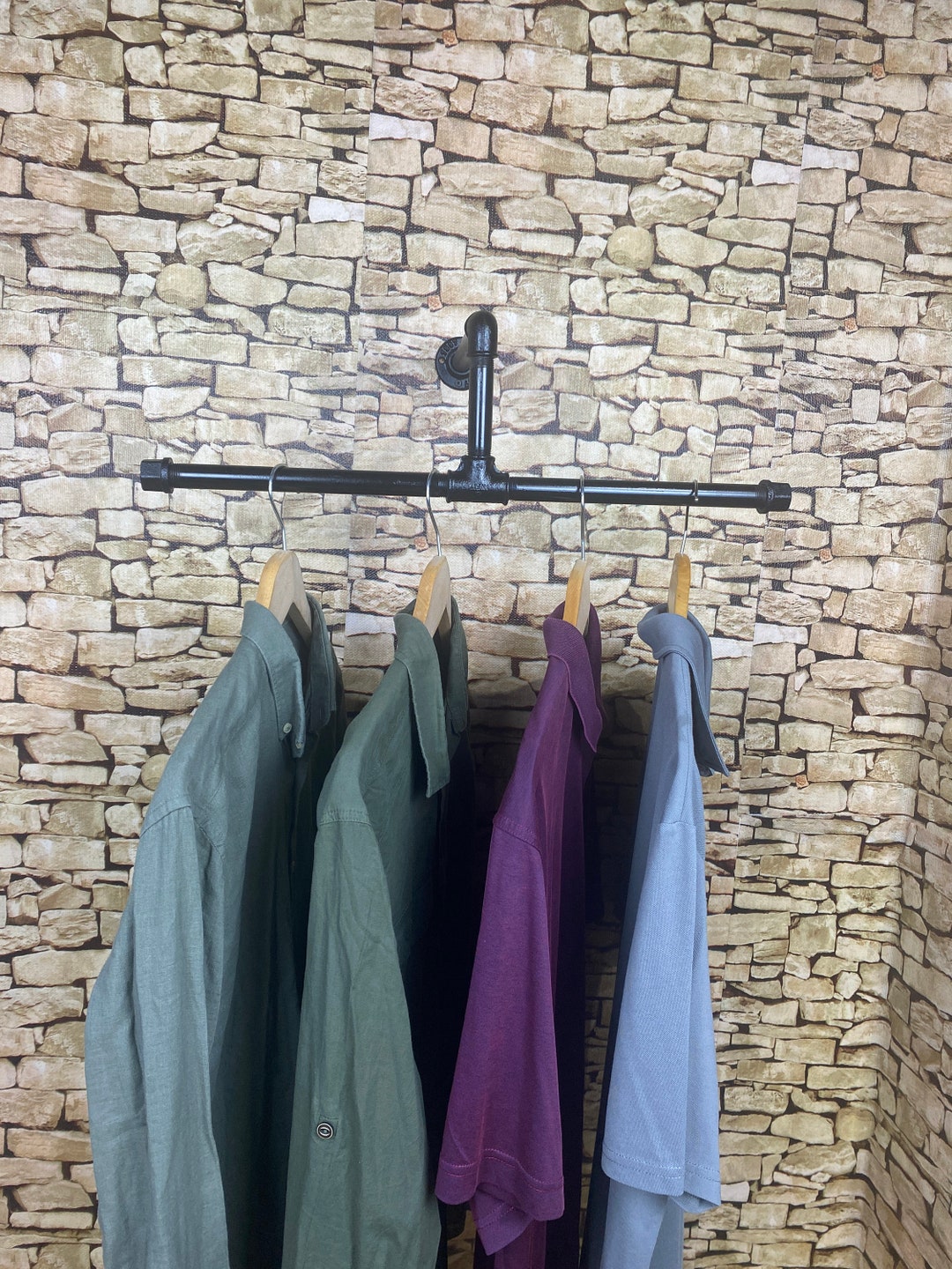 Industrial Pipe Dress Hanger, Custom Size Clothes Hanger, Hand Crafted ...