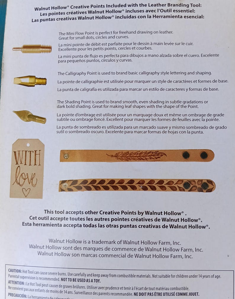 Walnut Hollow Leather Branding Tool - Etsy