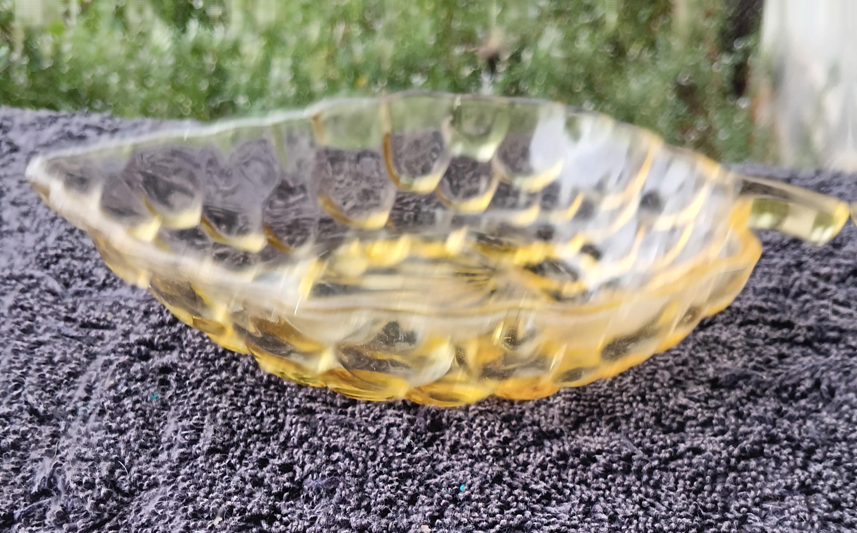 Anchor Hocking Clear Amber Glass Catch All Dish - Etsy