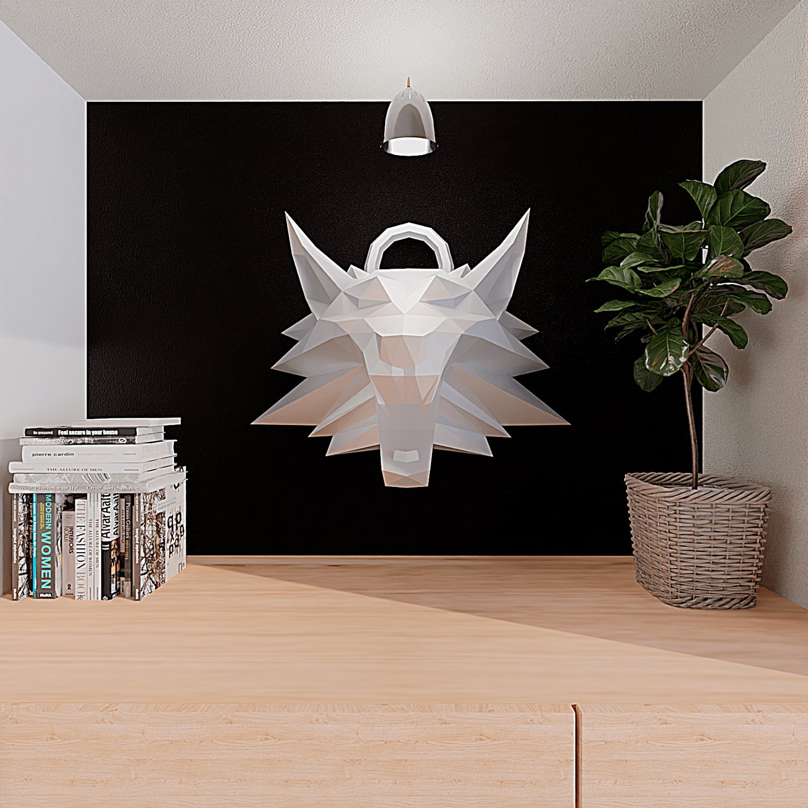 Witcher Papercraft/wolf Printable Pattern/pdf Template/polygonal 3d ...