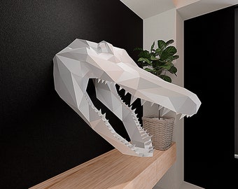 Alduin Papercraft/dragon Paper Head/3d Origami/dragon Sculpture ...