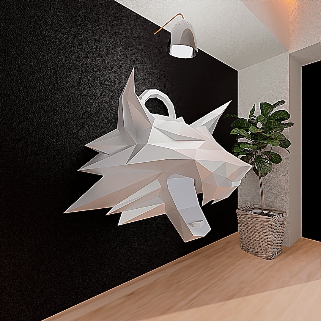 Witcher Papercraft/wolf Printable Pattern/pdf Template/polygonal 3d ...