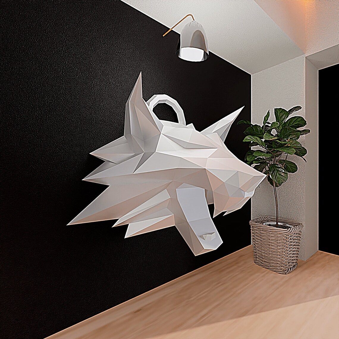 Witcher Papercraft/wolf Printable Pattern/pdf Template/polygonal 3d ...