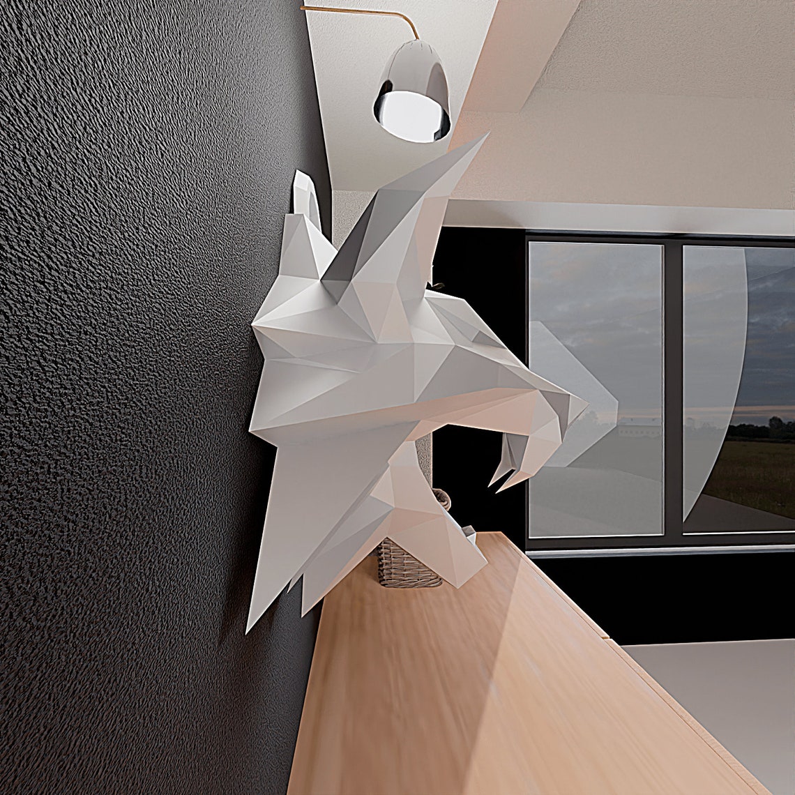 Witcher Papercraft/wolf Printable Pattern/pdf Template/polygonal 3d ...