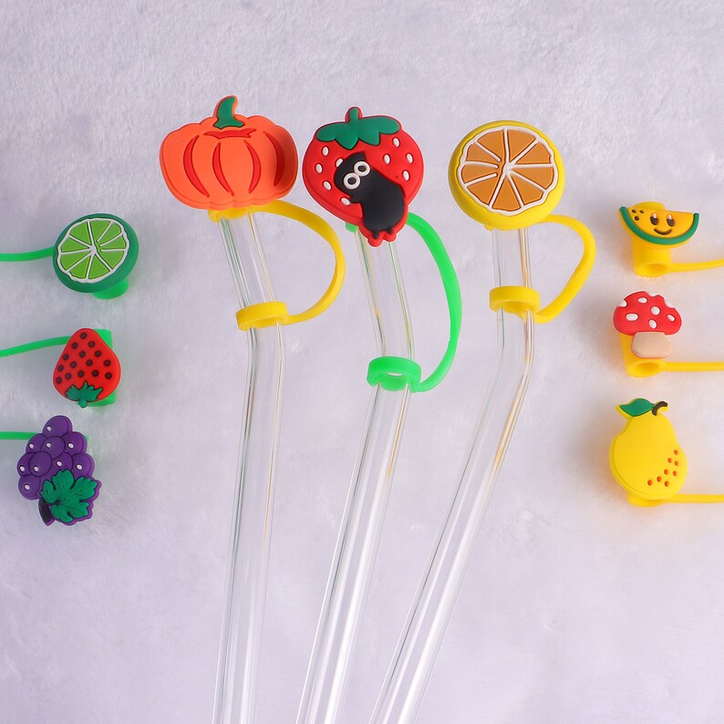 Straw Topper Cover Stanley Straw Charms Flower Topper Drink Cup Cover ...