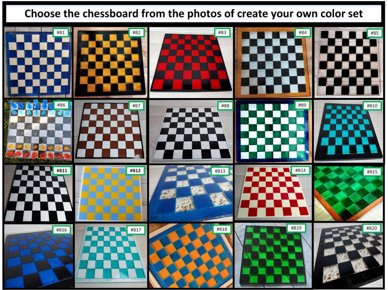 Flat Custom Chess Pieces | Size of Chess 23mm*5mm | Custom Chess Sets ...