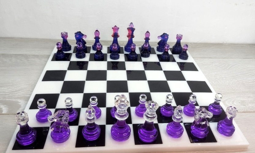 Unique Chess Pieces Size of King 7cm 2.75 Inches Custom Resin Chess Set ...