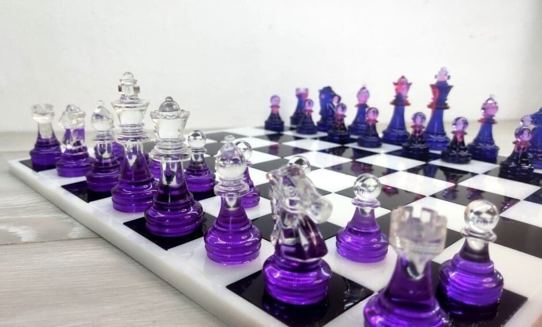 Unique Chess Pieces | Size of King 7cm (2.75 Inches) | Custom Resin ...