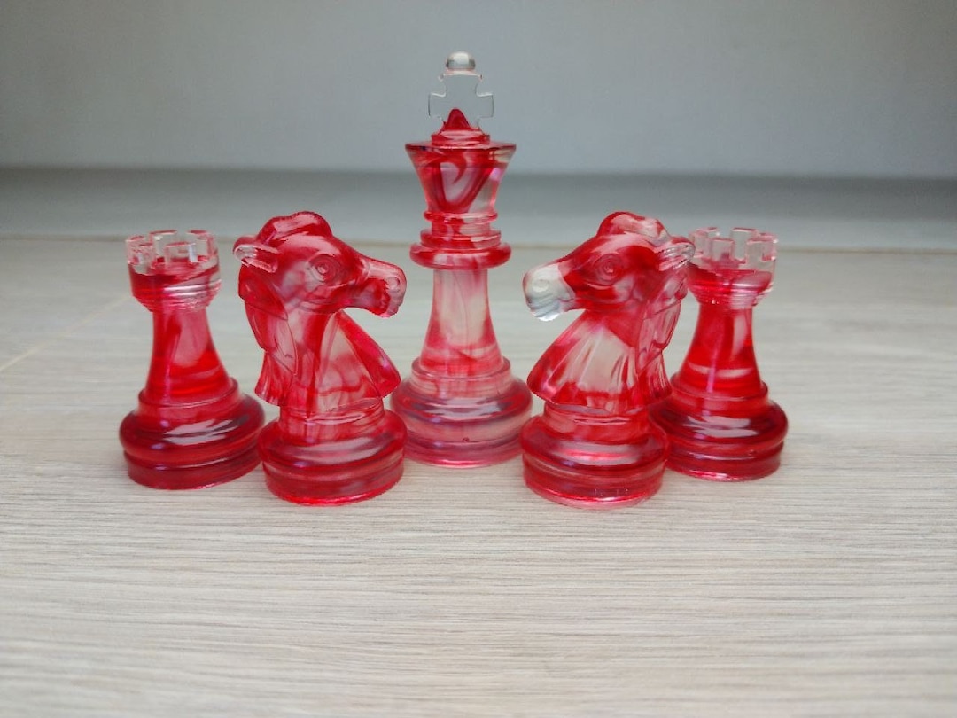 Custom Bloody Style Custom Chess Set With Board | Size of King 7cm (2. ...