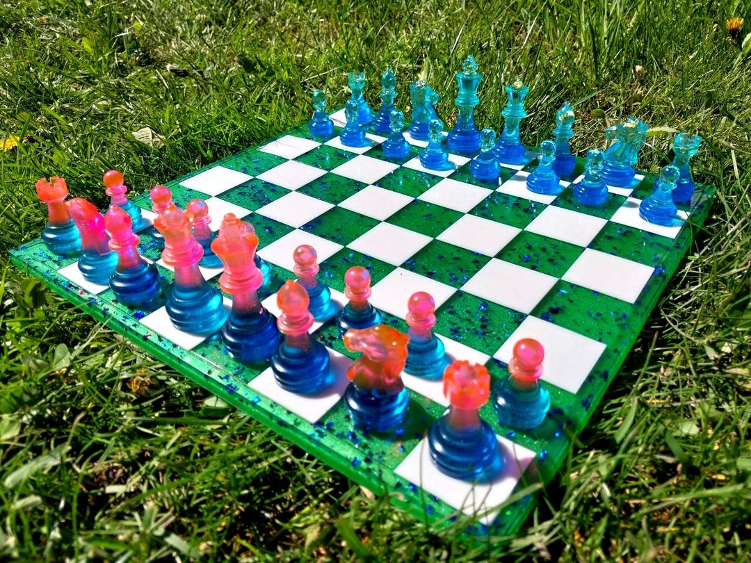 Custom Colors Handmade Chess Sets | Size of King 7cm (2.75 Inches ...