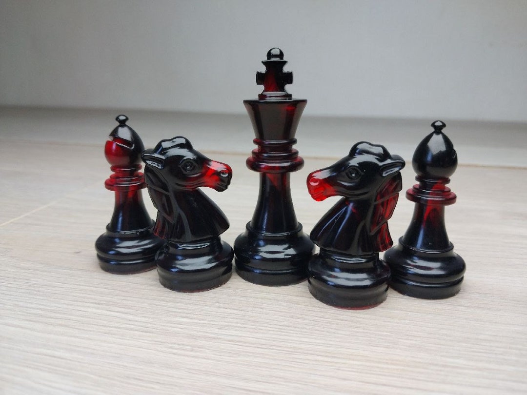 Dark Resin Figures | Gothic Chess Sets With Chessboard | Size of King ...