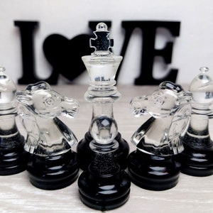 Minimalist Chess Pieces Handmade | Size of King 7cm (2.75 Inches ...