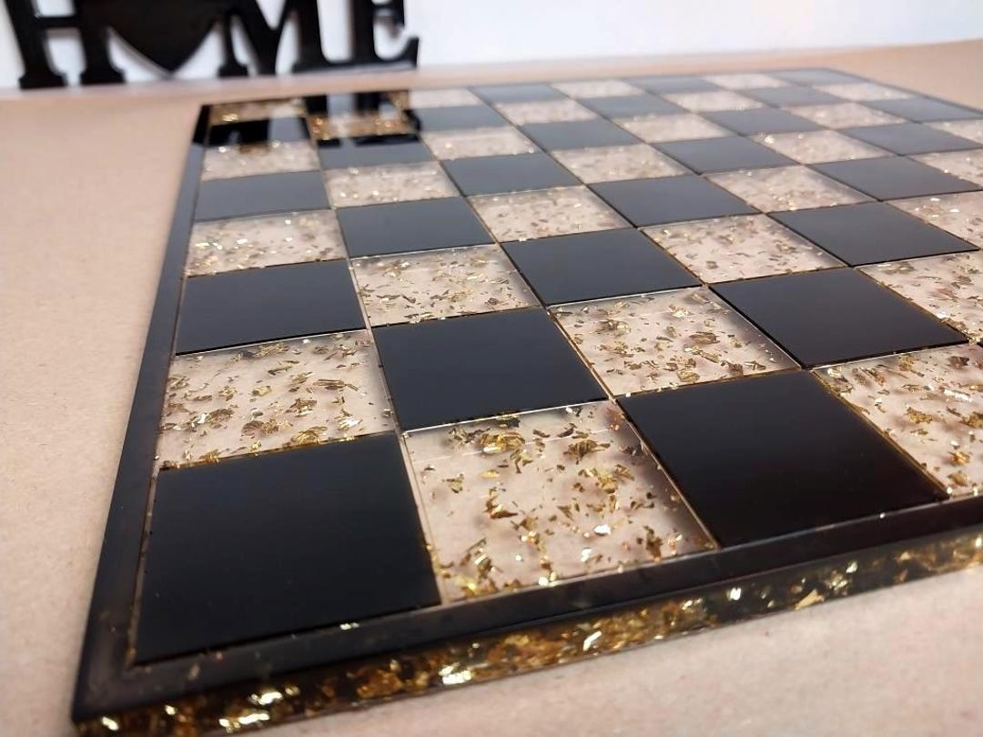 Made to Order Custom Colors Chess Board in 2 Sizes (10.6 Inches and 12. ...