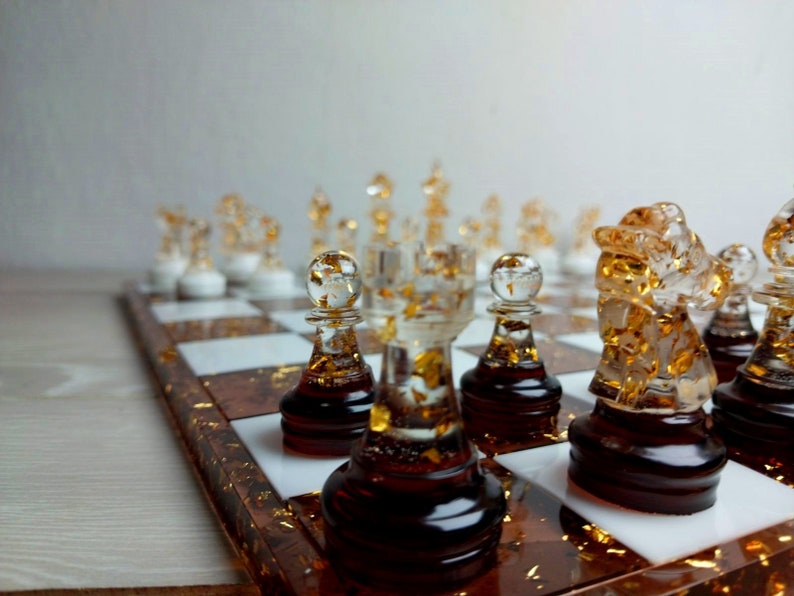 Unique Chess Pieces Size of King 7cm 2.75 Inches Custom Resin Chess Set ...