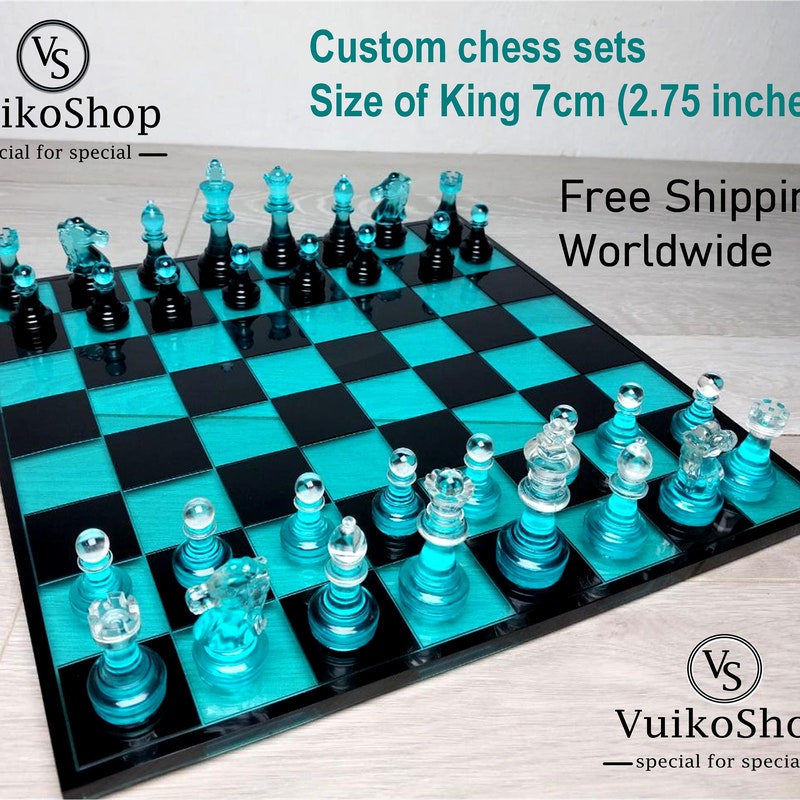 Epoxy Resin Chess Board - Etsy