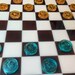 Custom Checkers Pieces | Resin Chess and Checkers Set | Checkers Game ...