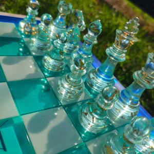 Epoxy Resin Custom Chess Set Size of King 7cm 2.75 Inches Chess Sets ...