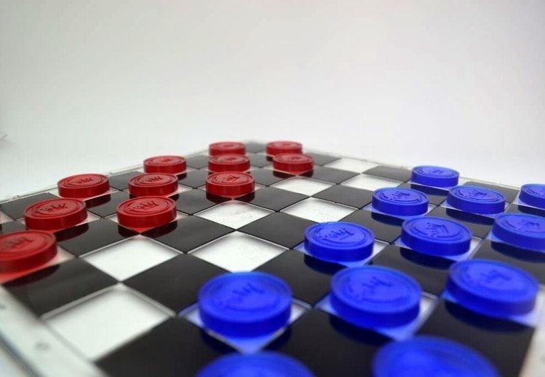 Resin Chess and Checkers Set Checkers Pieces Checkers Game for Kids ...