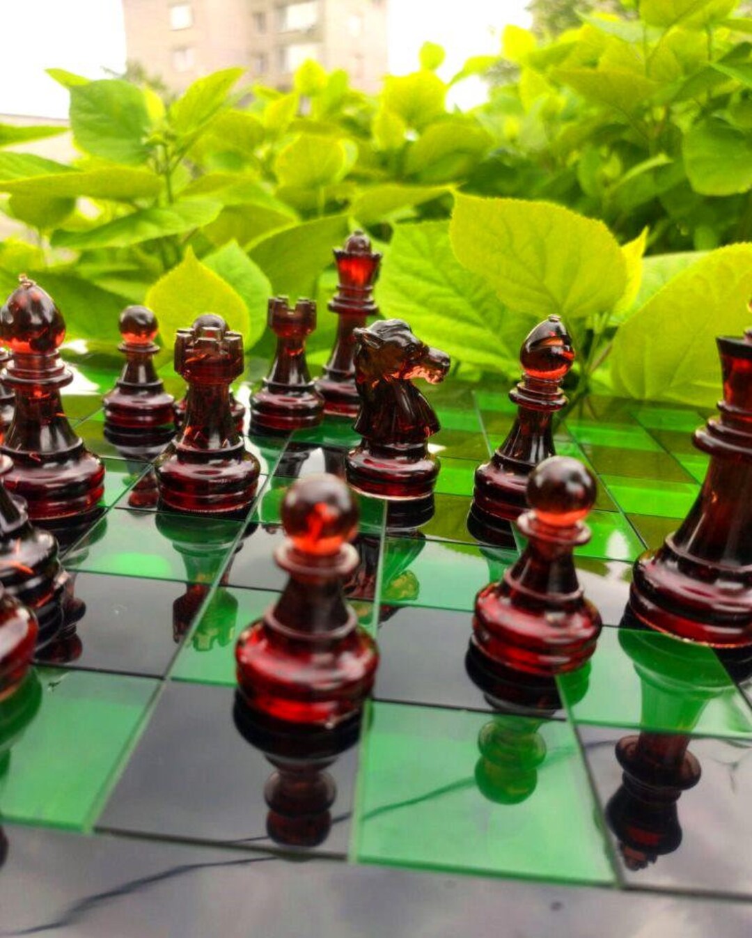 Epoxy Chess Set | Custom Chess Pieces | échiquier Résine | Brown Chess ...