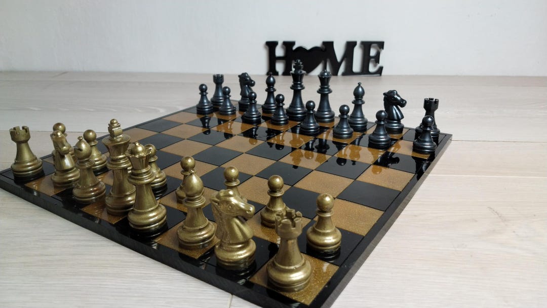 Custom Chess Pieces | Chess Set Antrazit (black) | Modern Chess Sets ...