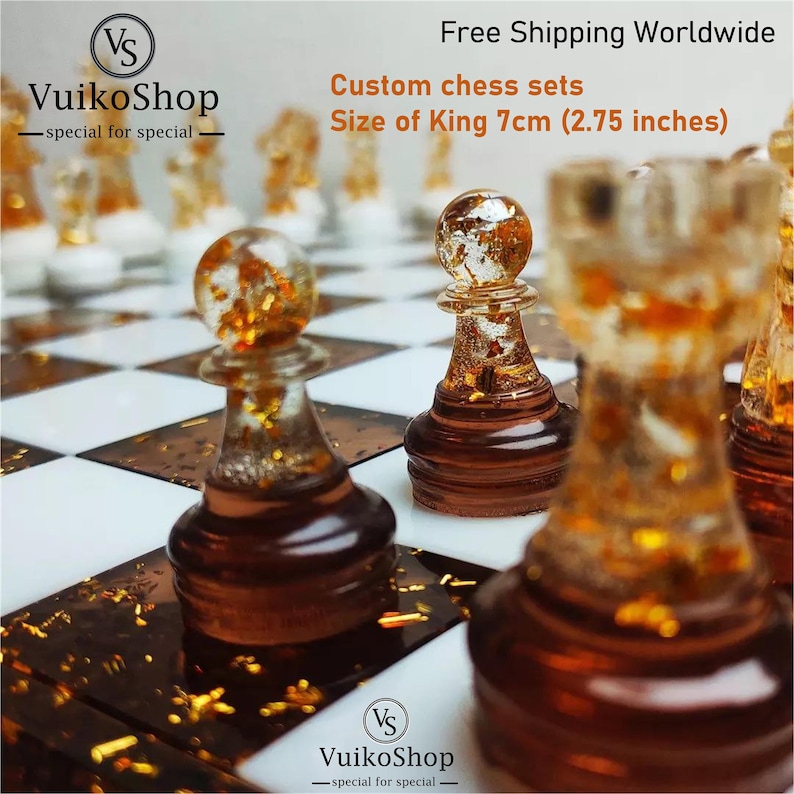 Modern Chess Set With Chess Board | Size of King 7cm (2.75 Inches ...