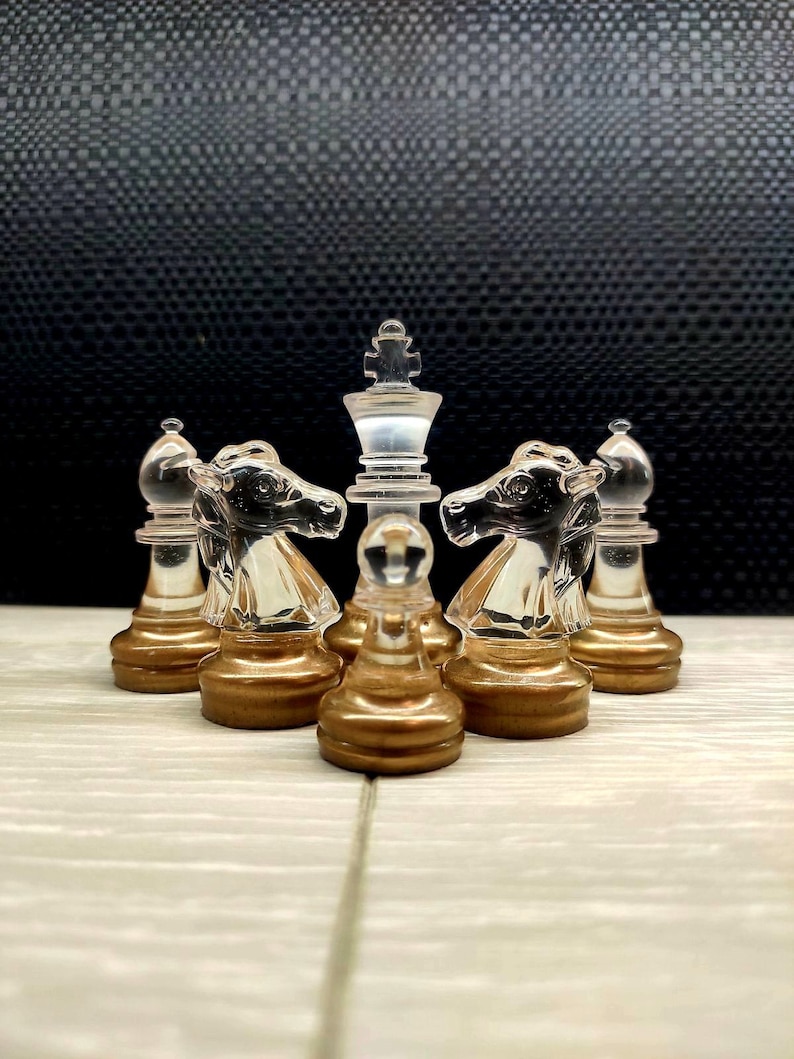 Unique Chess Pieces | Size of King 7cm (2.75 Inches) | Custom Resin ...