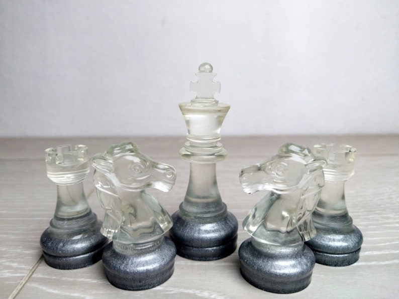 Unique Chess Pieces Size of King 7cm 2.75 Inches Custom Resin Chess Set ...