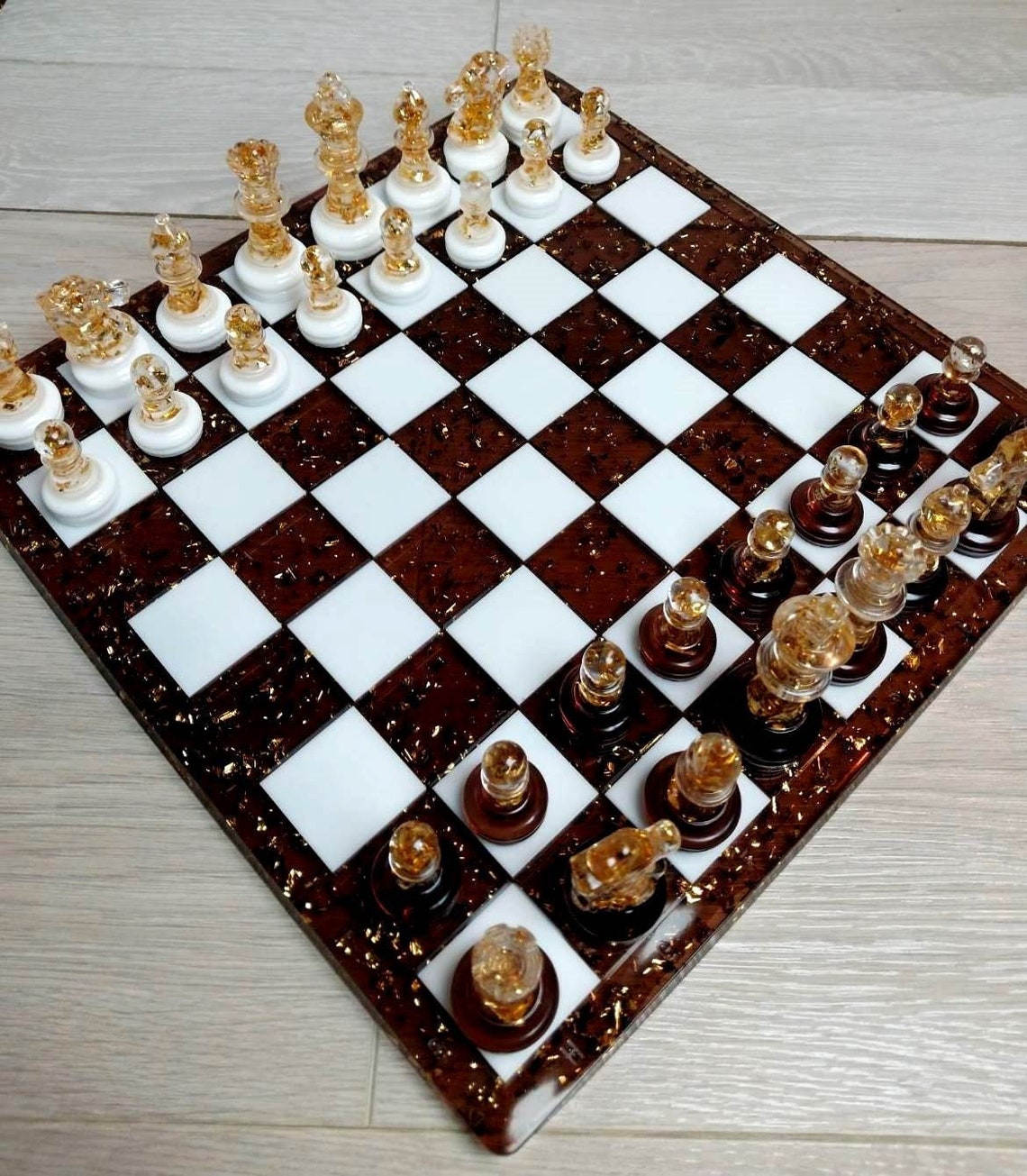 Unique Chess Pieces Size of King 7cm 2.75 Inches Custom Resin Chess Set ...