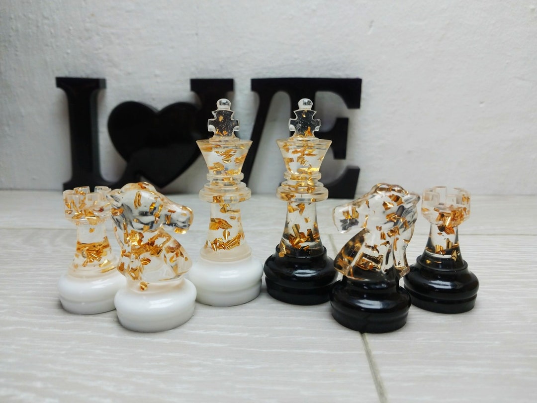 Custom Unique Resin Chess Pieces | Size of King 7cm (2.75 Inches ...