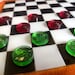 Custom Checkers Pieces | Resin Chess and Checkers Set | Checkers Game ...