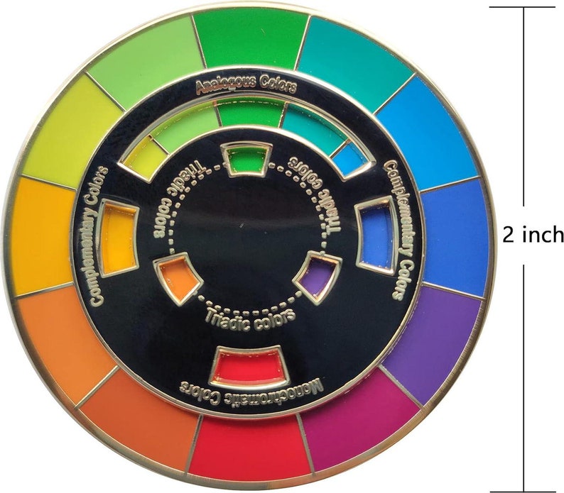 Color Wheel Enamel Pin, the Spinning Wheel Moves Nicely Color Wheel ...