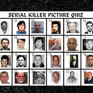 Printable Serial Killer Picture Quiz (UK Serial Killers Version) - Etsy
