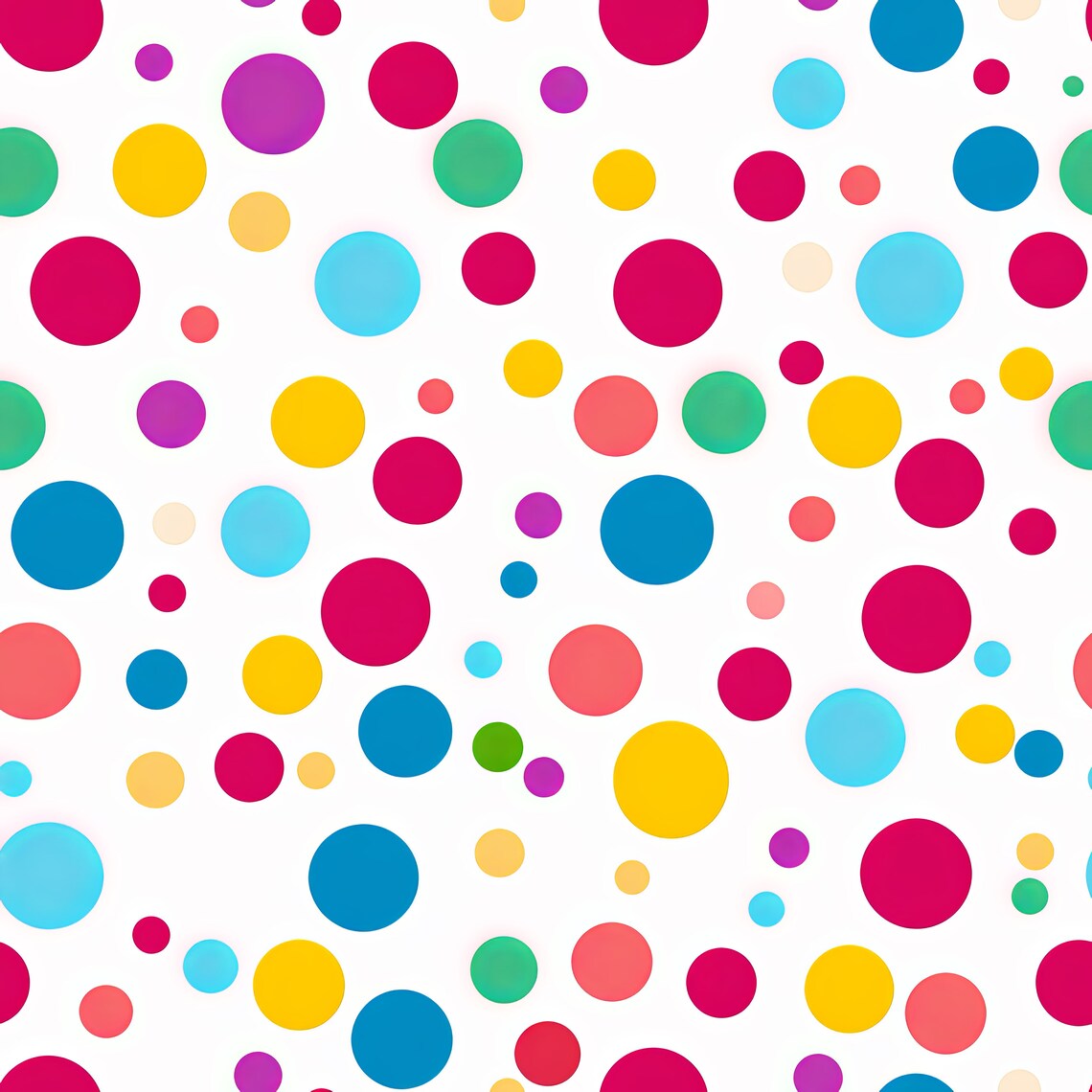 Colorful Polka Dot Digital Paper Pack 38 Designs Commercial Use ...