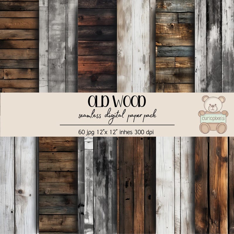 Wood Digital Paper - Etsy
