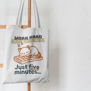 Work Hard Nap Harder Cat PNG – Funny Lazy Office Shirt Design | Cute ...