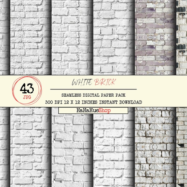 Brick Digital Paper - Etsy